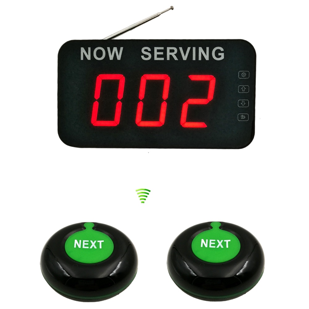 Queing number machine Queuing system Plug and Play Wireless Call System ...