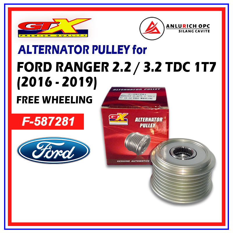 GTX Alternator Pulley for FORD RANGER 2.2 / 3.2 TDC 1 T7 (2016 - 2019 ...