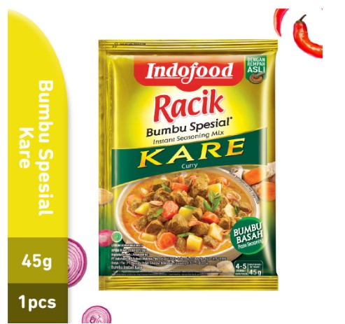 Indofood Indonesian Kare Curry Racik 45g per Pack 100% Authentic ...