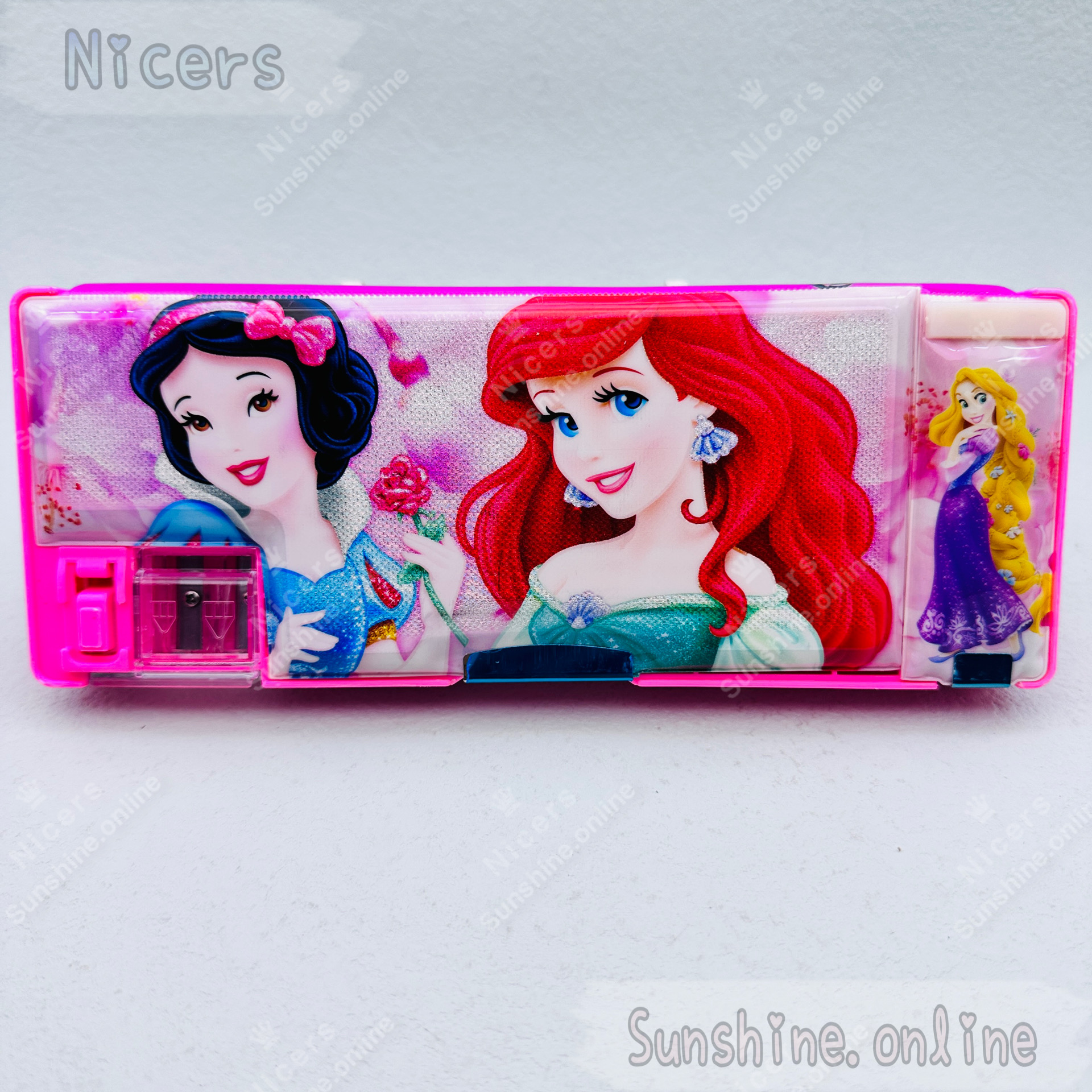 #168-19 Plastic Pencil Box Pencil Case W/sharpener 22.5x8.8x3.5cm ...