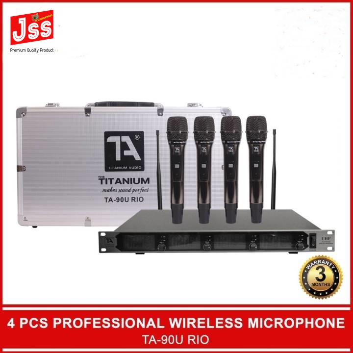 Titanium Audio Wireless Microphone for videoke TA 90U Wireless ...
