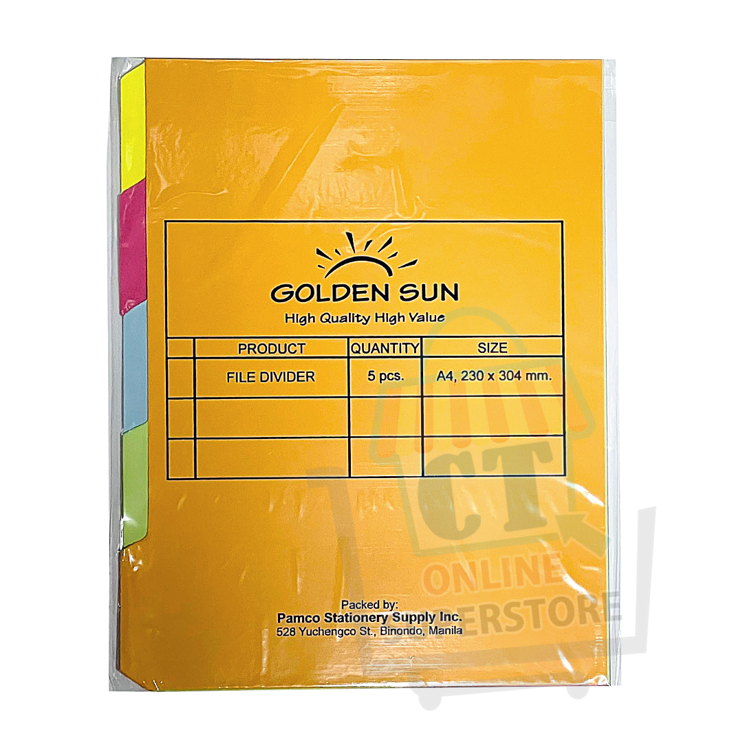 File Index Divider 5 Tabs Assorted Color | Lazada PH