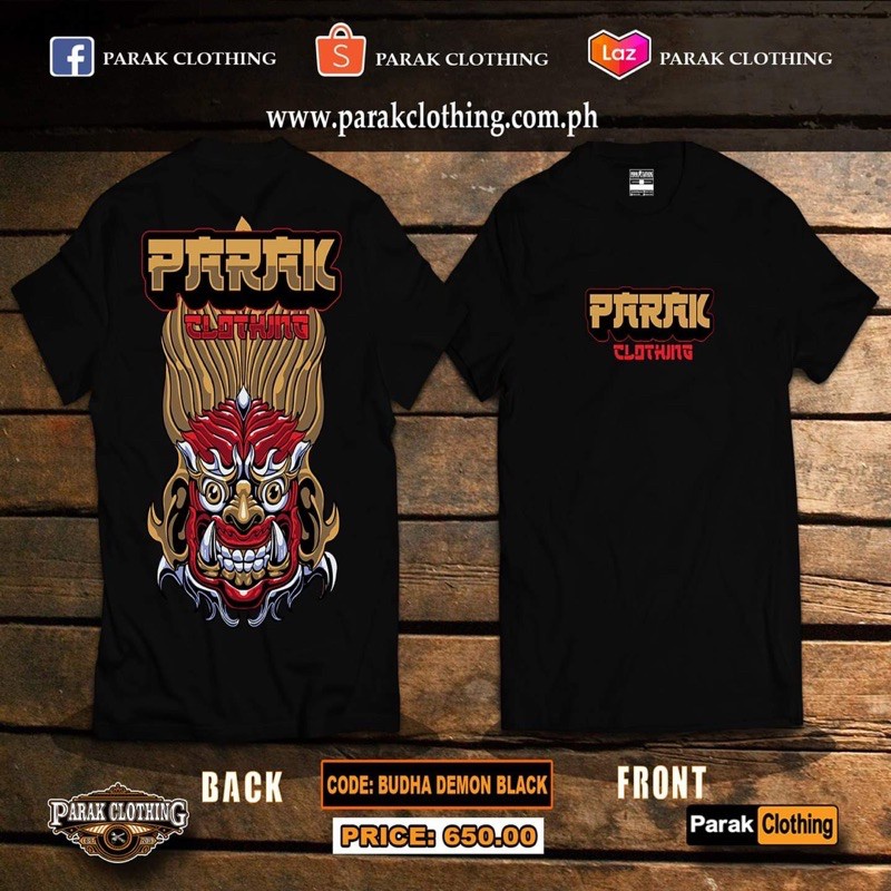 dragon tee/Parak Clothing Merch in Silk Screen (Black) | Lazada PH