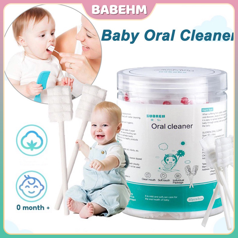 30Pcs Newborn Baby Tongue Cleaner Toothbrush Clean Dental Care for 0-36 ...