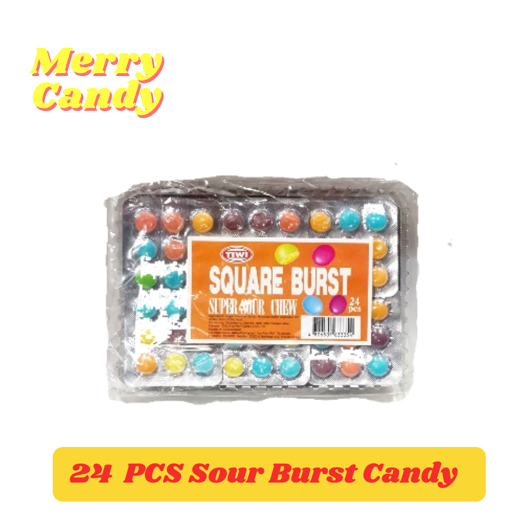 24 PCS Sour Square Burst by Tiwi (Childhood Gamot Candy) | Lazada PH