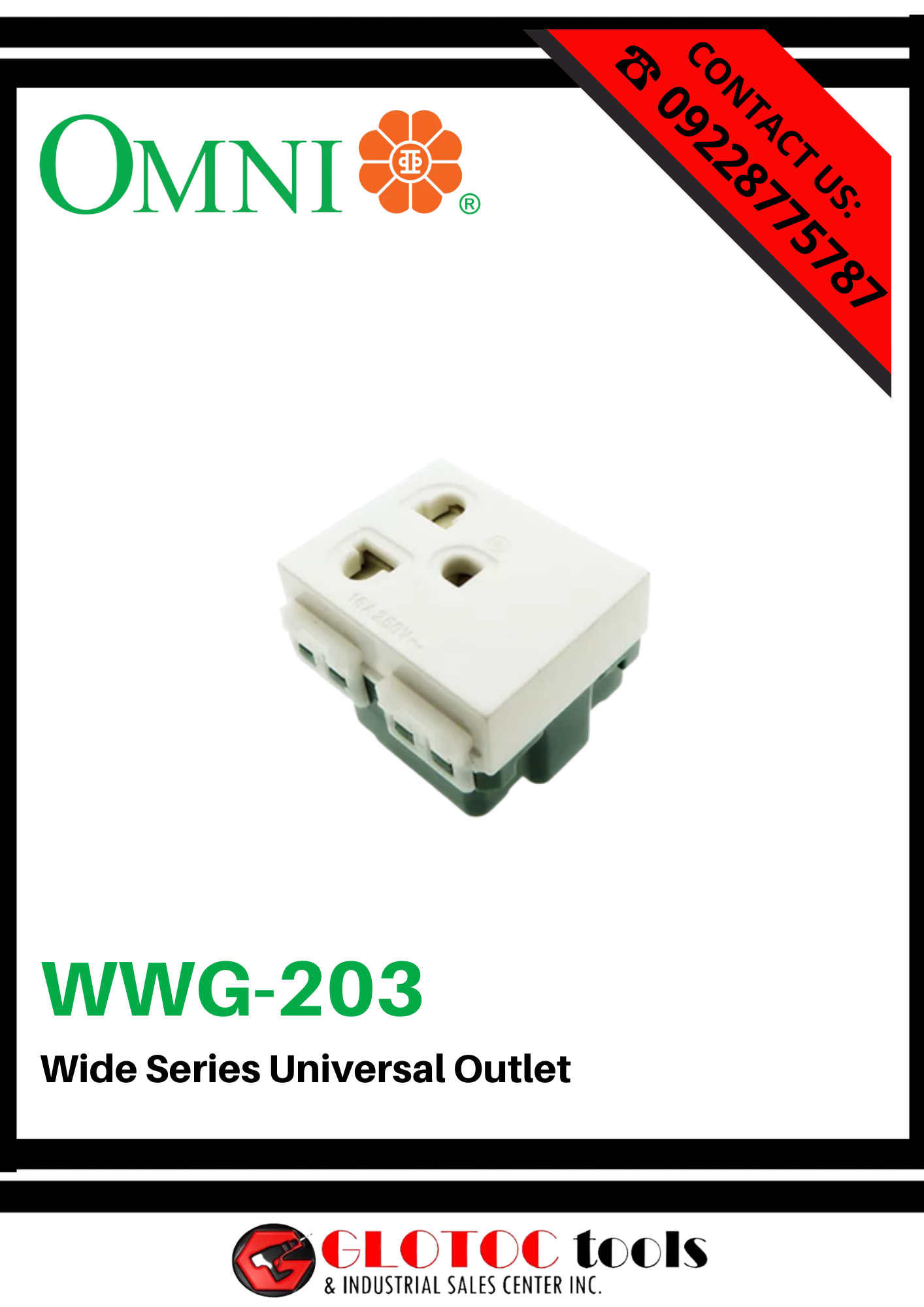 OMNI Wide Series Universal Outlet WWG-203 | Lazada PH