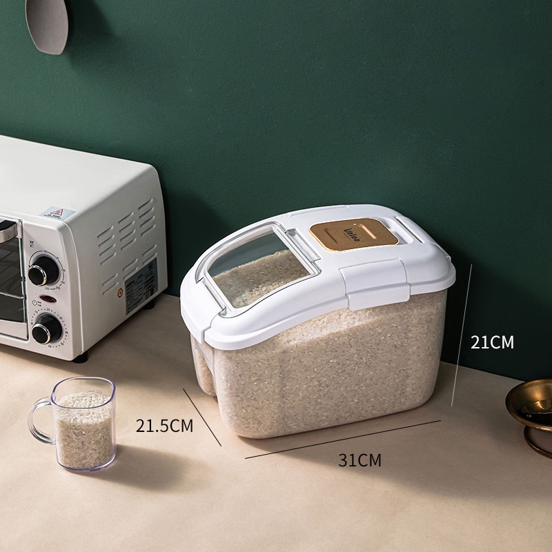 Rice Storage Box rice dispenser InsectProof MoistureProof Sealed Rice ...