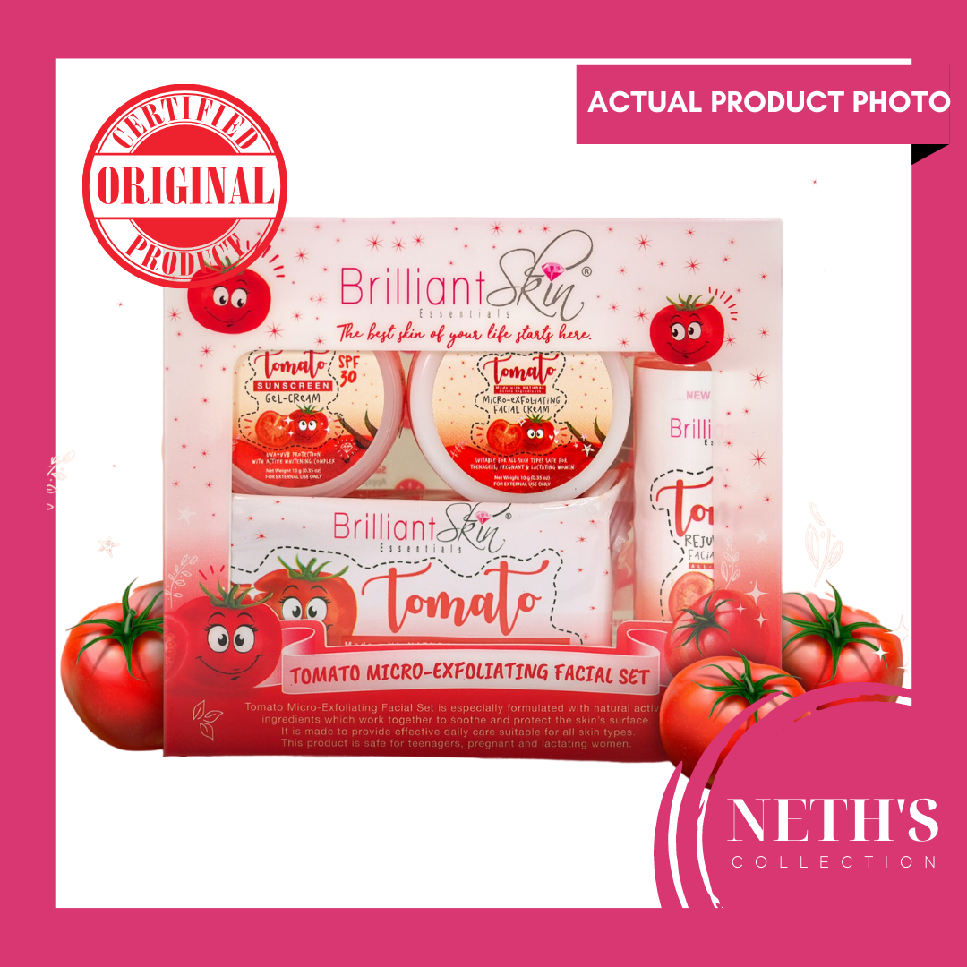 [ORIGINAL] Brilliant Skin Micro-exfoliating Facial Tomato Set | Lazada PH