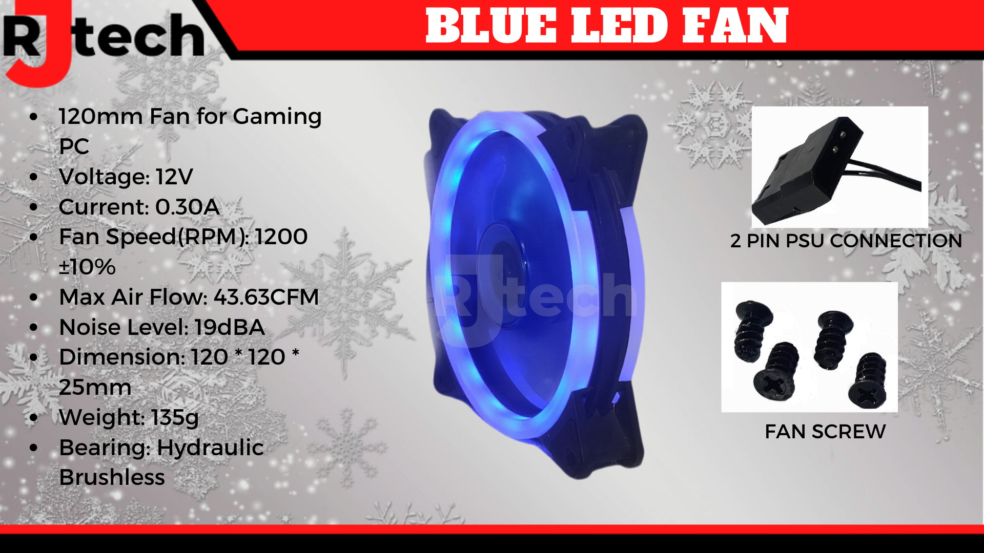 CPU Led Fan Blue 120mm G-storm | Lazada PH