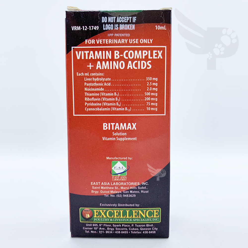 Bitamax 10ml - Excellence - Vitamins For Fighting Cocks, Gamefowls ...