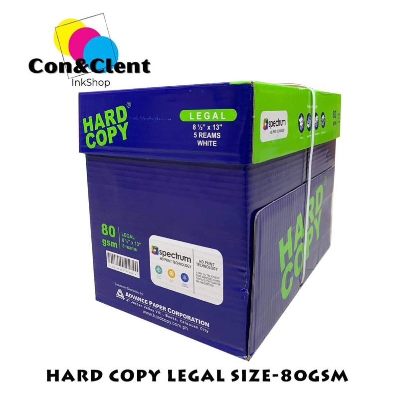 Hard Copy 70gsm or 80gsm 1box (5reams) 500pcs per ream ( | Lazada PH