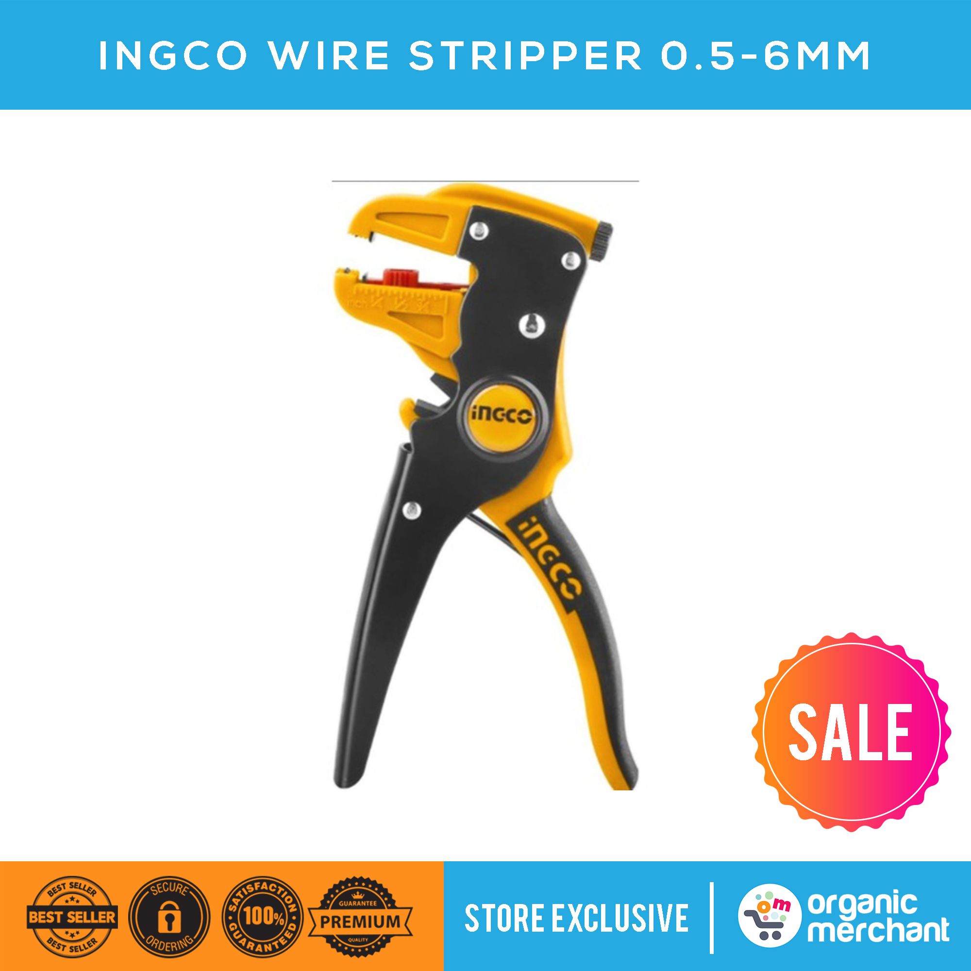 INGCO Wire Stripper 0.5-6mm HWSP15608 | Lazada PH