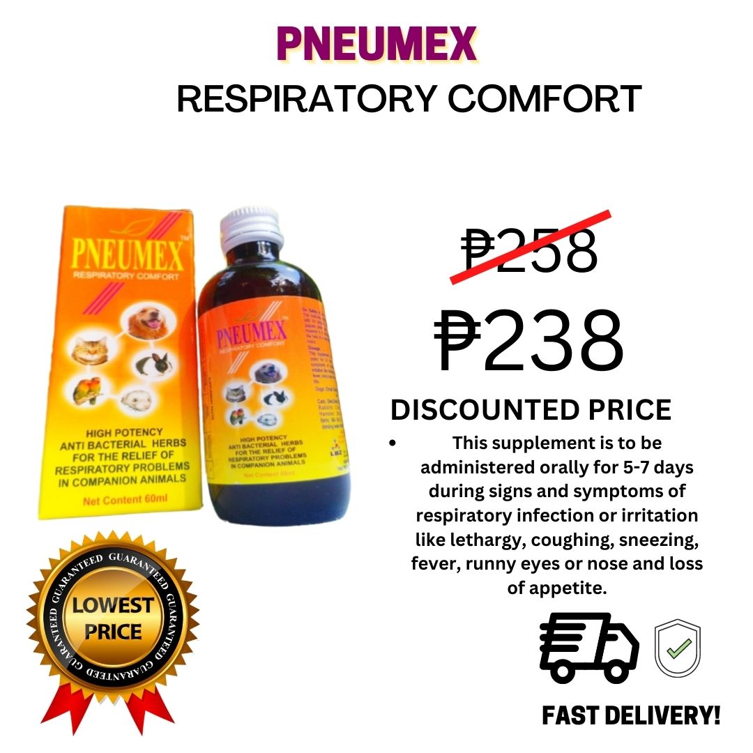 PNEUMEX Respiratory Comfort For DOGS and CATS 60ML | Lazada PH