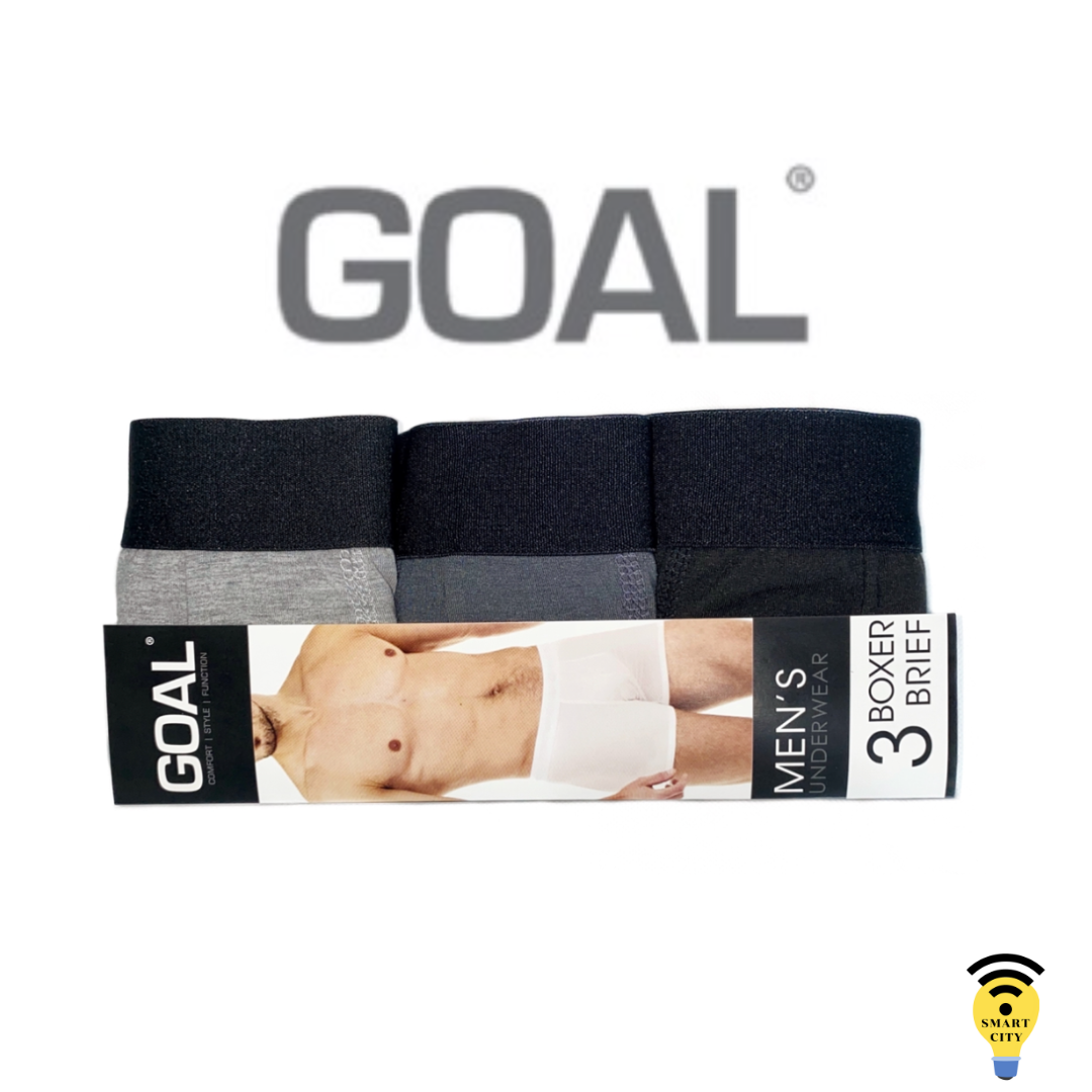 Goal by Sorella 3pcs Men's Boxer Briefs Pack (BX001) | Lazada PH