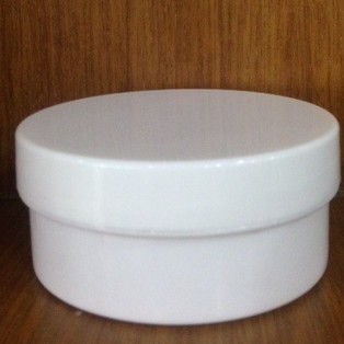 NKr10PCS 50g 100g and 200g white or clear tub jar cream flat jar ...