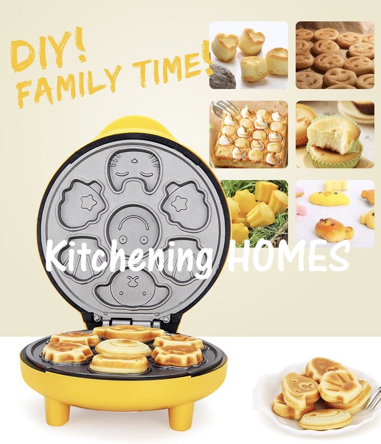 Electric Hot Cake Maker Machine Cup Pan Egg Waffle Kitchen Appliances ...