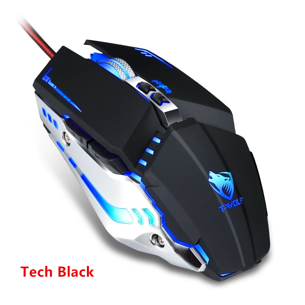 T-WOLF V7 Original Mechanical Programme USB Wired Gaming Mouse | Lazada PH