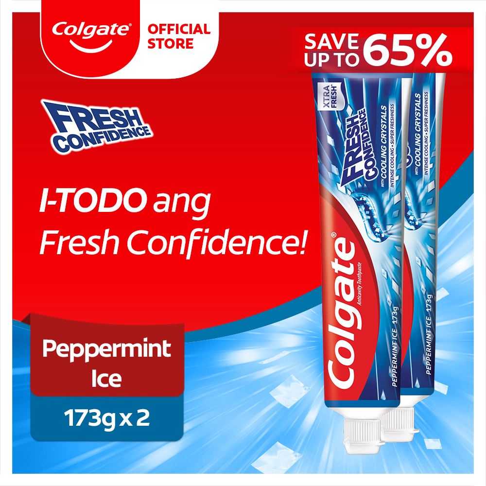 Colgate Fresh Confidence Anticavity Toothpaste with Cooling Crystals ...