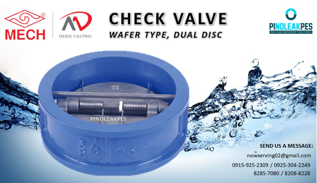 Wafer Check Valve 4" (100mm) Dual Disc - MECH | Lazada PH