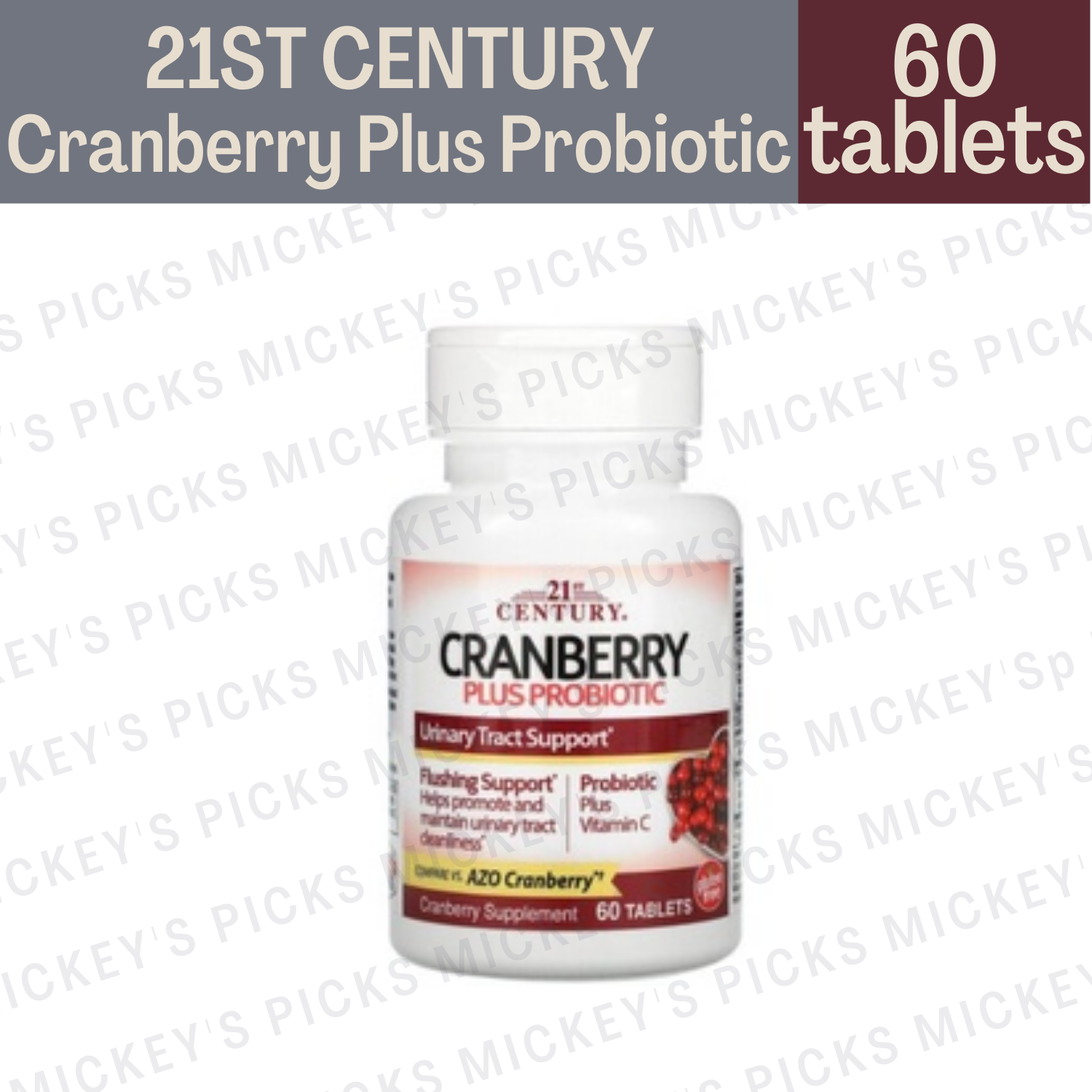 21st Century, Cranberry Plus Probiotic, 60 Tablets | Lazada PH