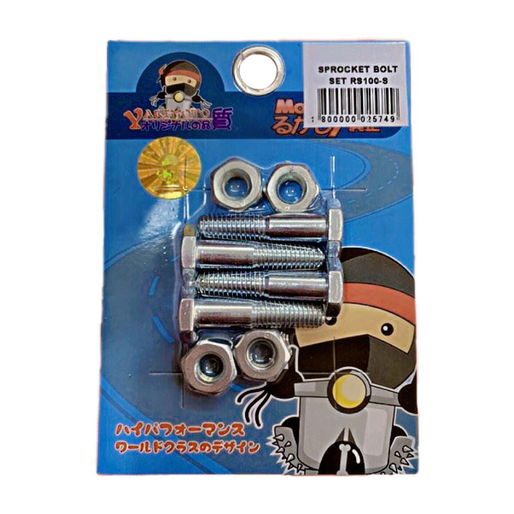 Motorcycle Yakimoto Sprocket Bolt Set RS100 | Lazada PH