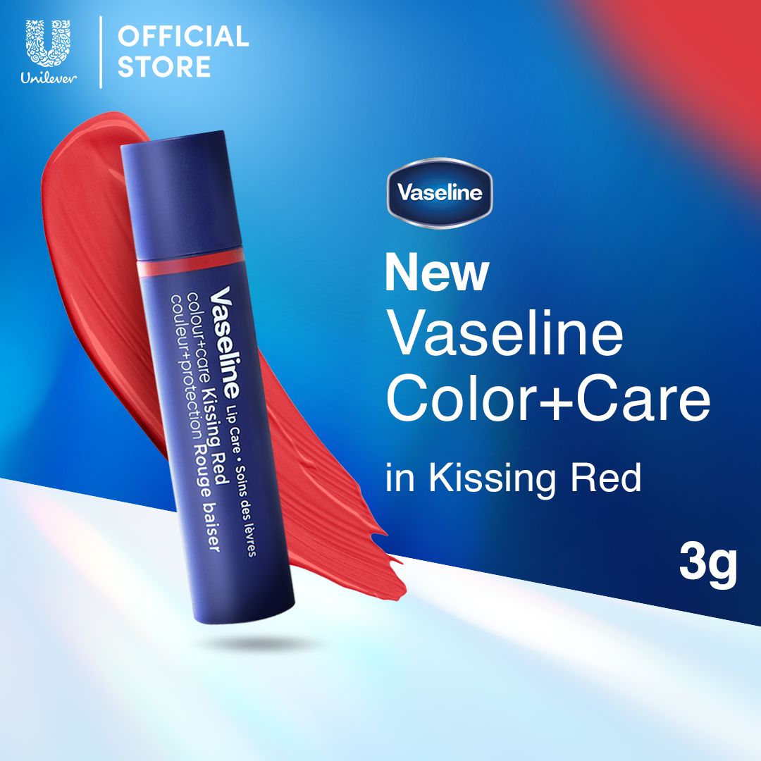 Vaseline Lip Care Colour+Care Kissing Red 3G | Lazada PH