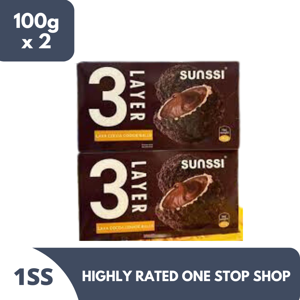 Sunssi 3 Layer Lava Cocoa Cookie Balls 90g x 2 | Lazada PH