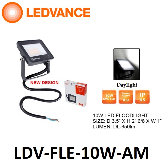 Ledvance Led Floodlight 10W Daylight LDV-FLE-10W-AM IP65 Spotlight ...