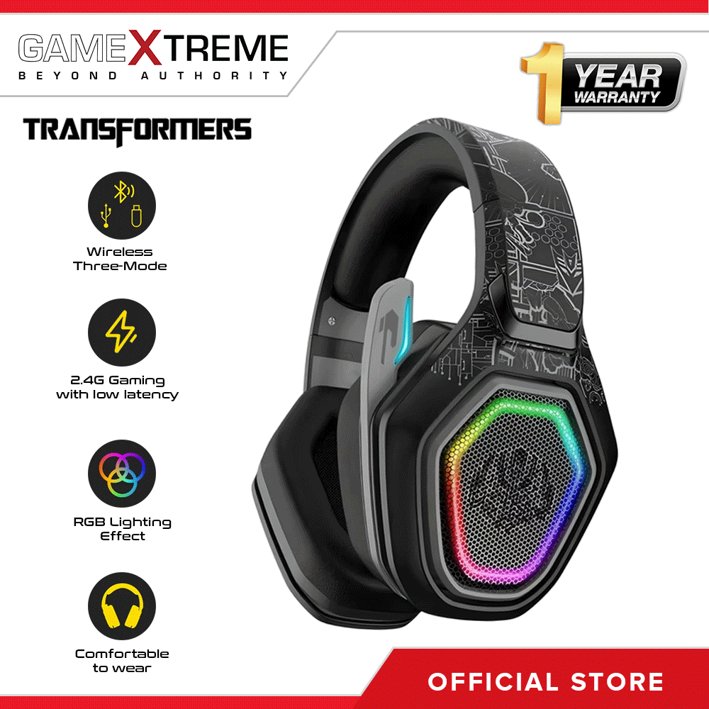 Transformers TF-G01 Wireless Gaming Headset Black | Lazada PH