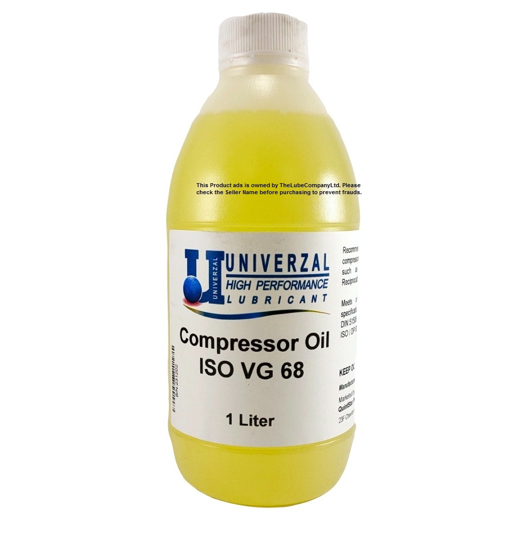 Compressor Oil VG68 LITER Air Compressor Oil Liter Single Stage ...