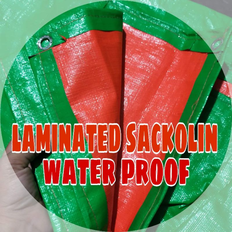 6ft x 8ft LAMINATED SACKOLINE WATERPROOF TRAPAL TOLDA ALL PURPOSE COVER ...
