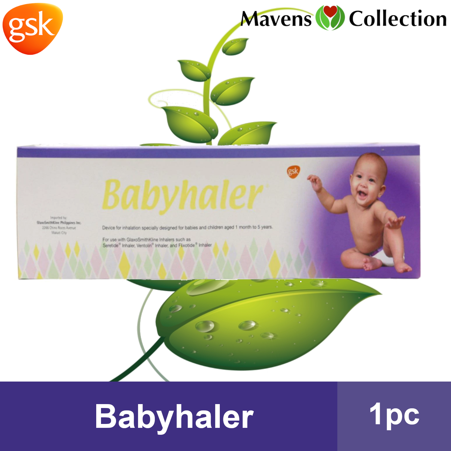 Gsk Babyhaler (1month-5y.o) by MAVENS COLLECTION | Lazada PH
