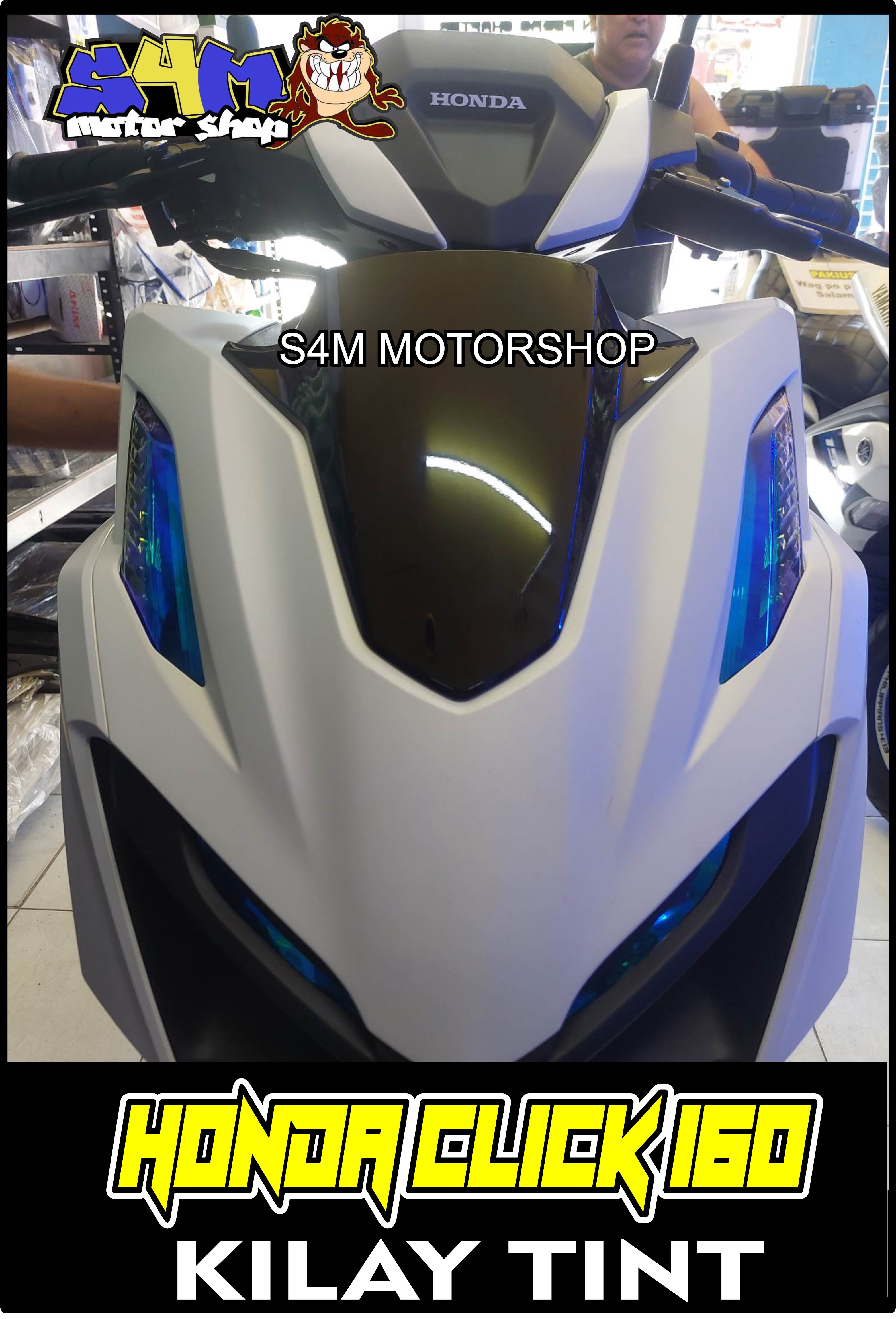 Honda Click 160 Kilay Tint (Lens Protection) Signal light and Parklight ...