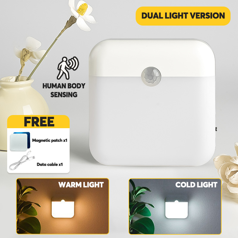 X-Shimmer.Studio New 360 ° Rotating LED Human Sensor Light USB Charging ...