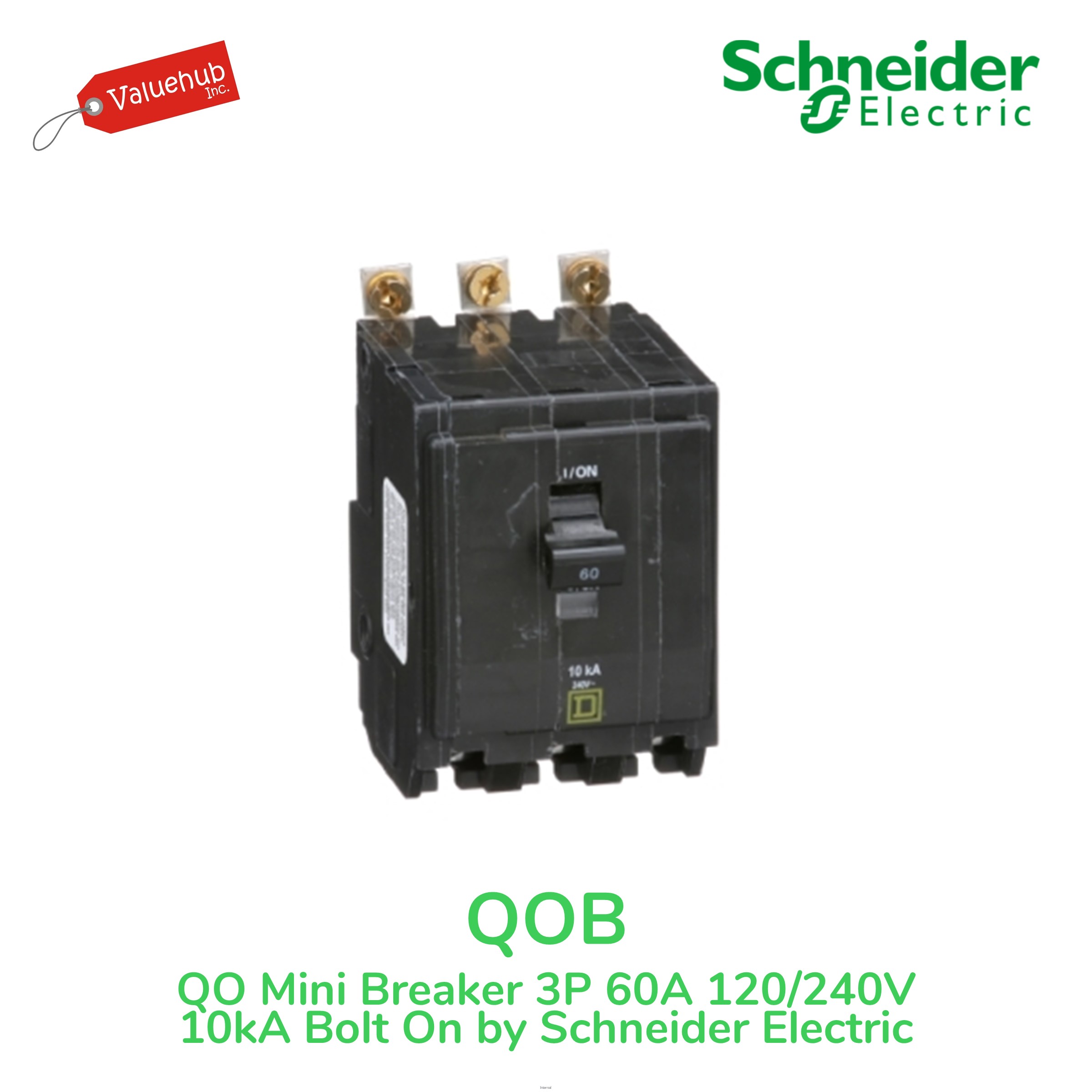 QOB Mini Breaker Bolt On 120/240V 10kA 3P | Lazada PH