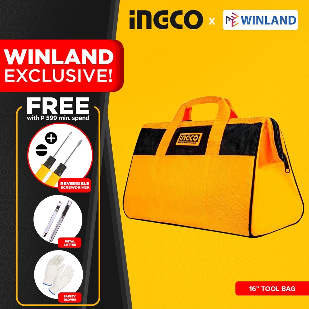 INGCO by Winland 13-16inch Tool Basket Tools Bag Storage Box Organizer ...