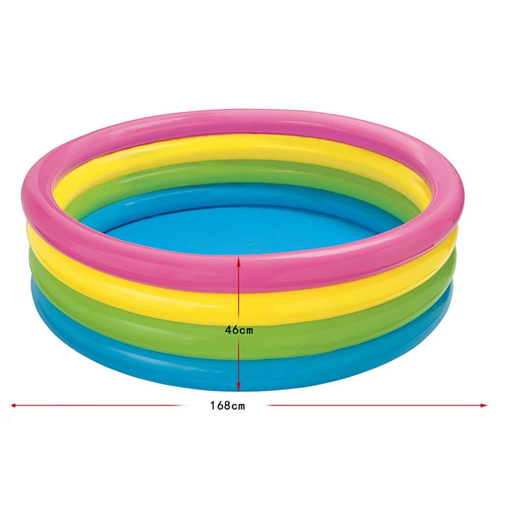 INTEX Kiddie Pools and Inflatable Kid’s Pools rainbow 3color swimming ...