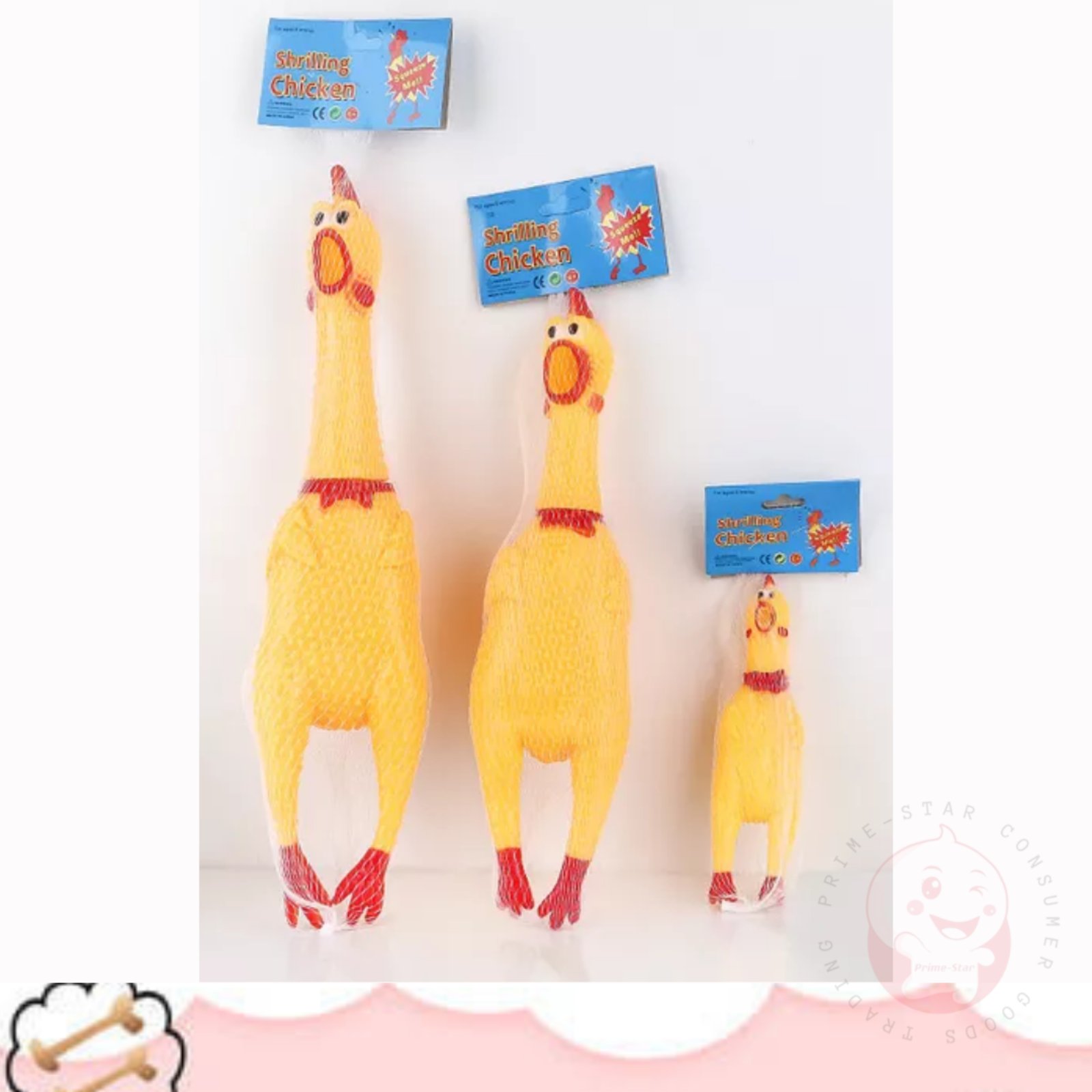 Pet Toy Screaming Chicke Squeak Squeaker Yellow Rubber Chicken | Lazada PH