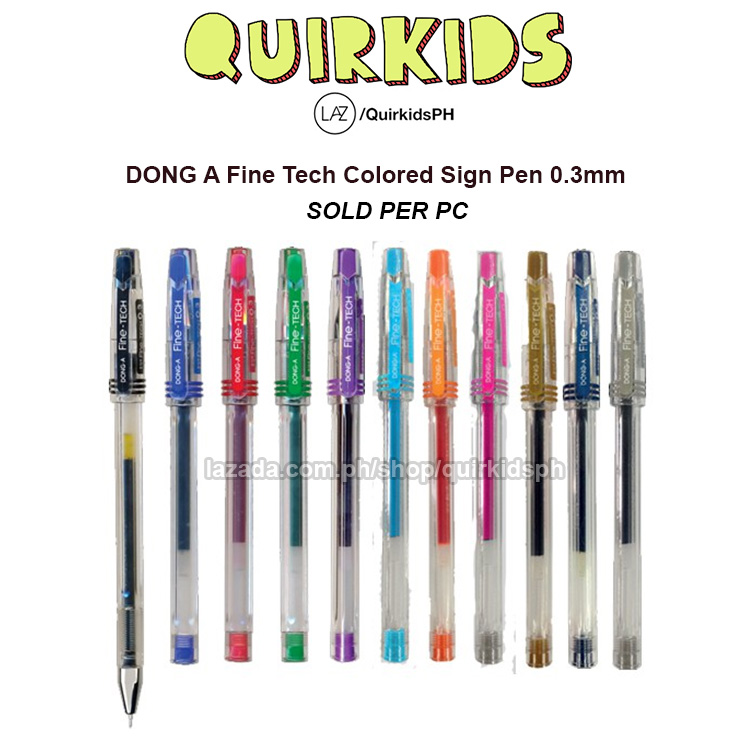 Fine Tech Dong A Colored Gel Sign Pen 0.3mm | Lazada PH