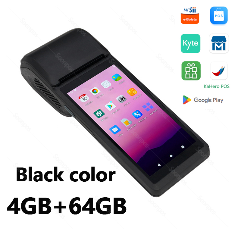 Soonpos Handheld POS Terminal Android 11.0 PDA Printer With 58mm Larger ...