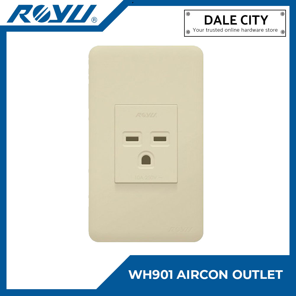 ROYU 1gang Aircon Outlet Set Classic Series - WH901 & Wide Series ...