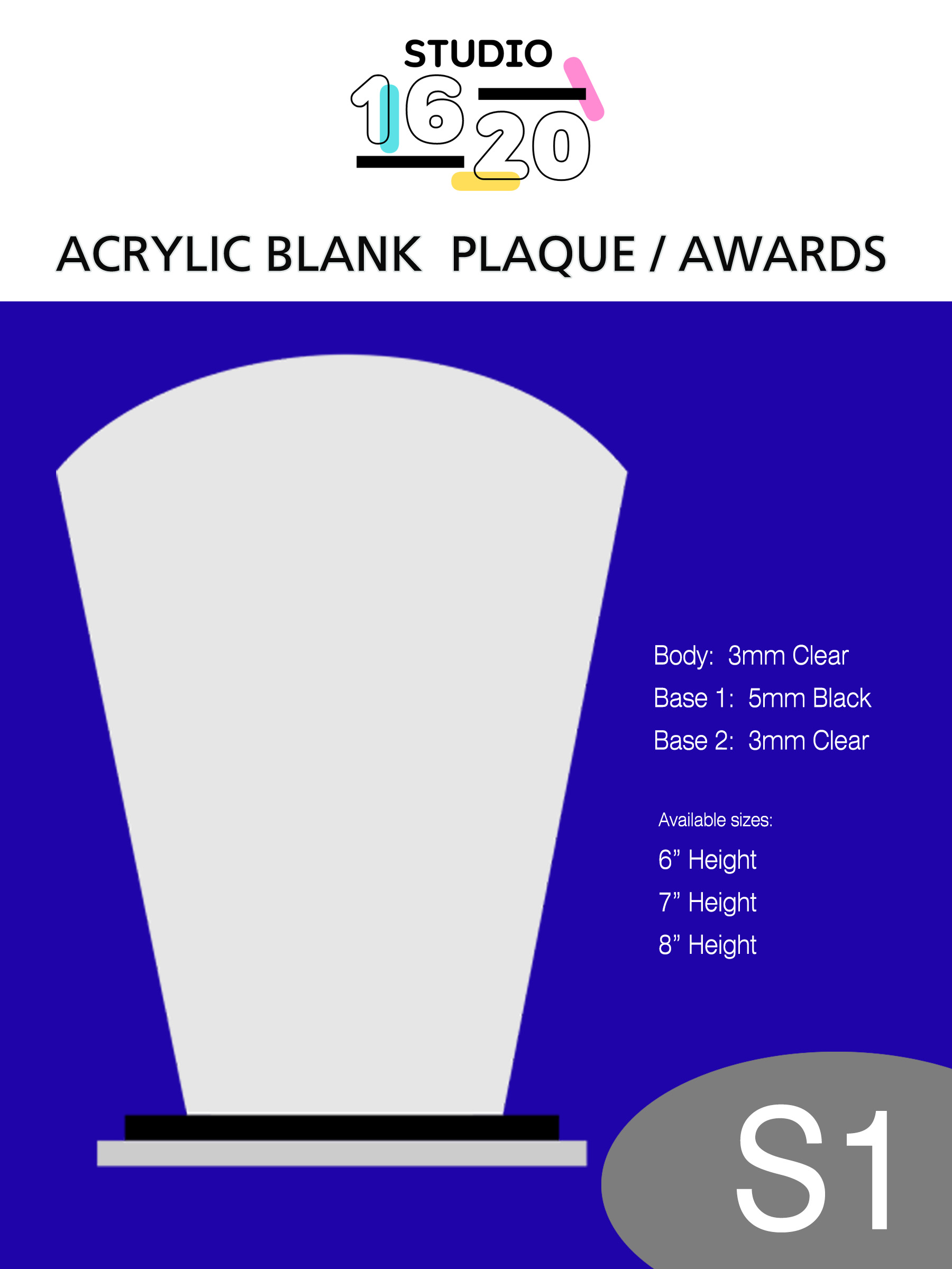 Acrylic Blank Plaque/Awards/Trophy | Lazada PH