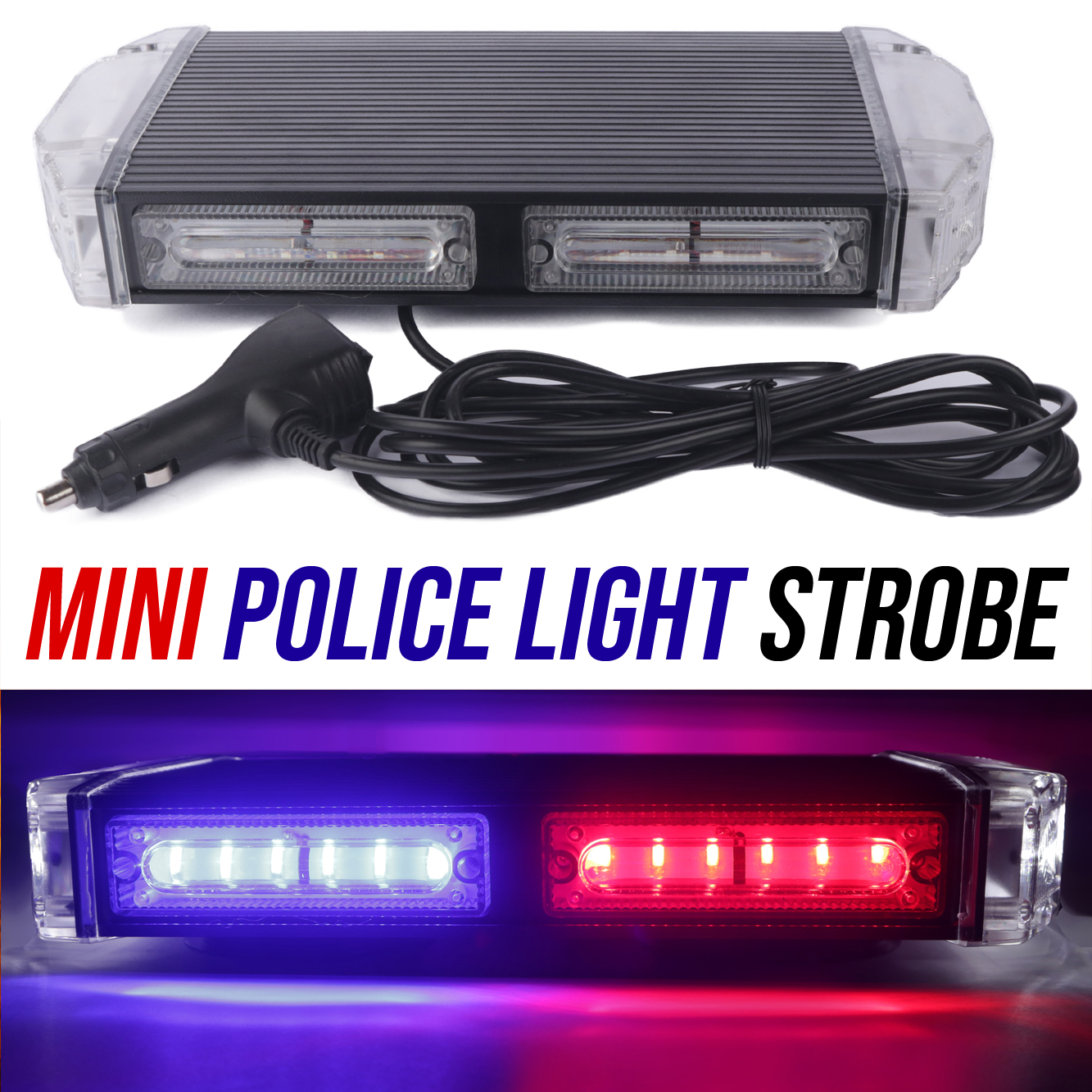 Mini Police Light LED-730 Strobe Flash 12-24V AMBER OR RED/BLUE | Lazada PH