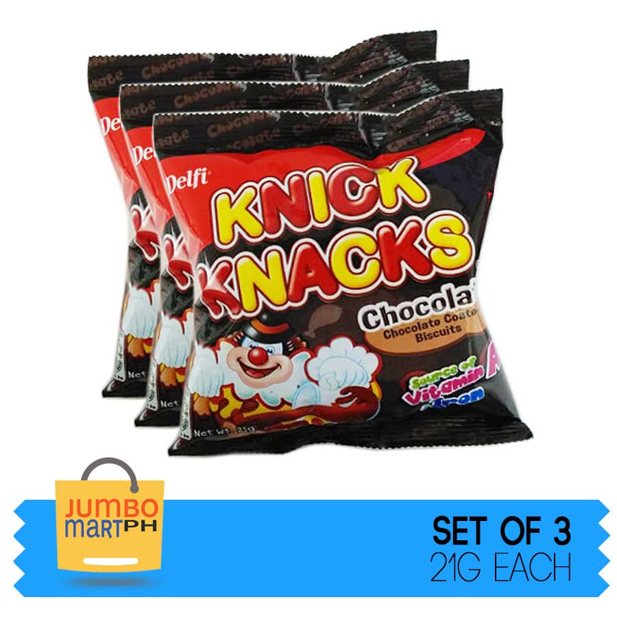 KNICK KNACKS CHOCOLATE COATED BISCUITS 21G / SET OF 3 | Lazada PH