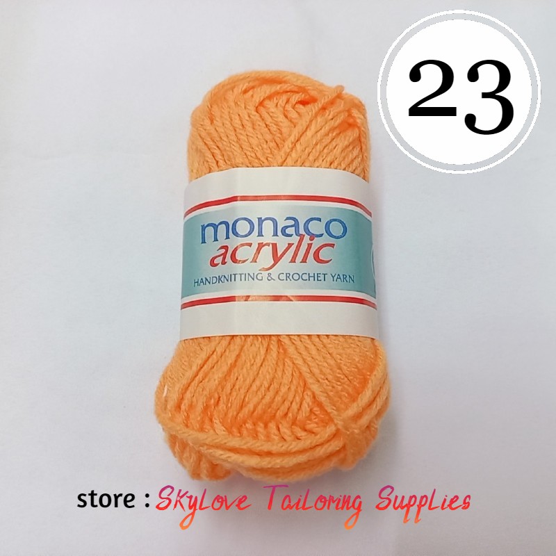 (BATCH 1) Sold per piece Monaco Acrylic Yarn | Monaco Acrylic ...