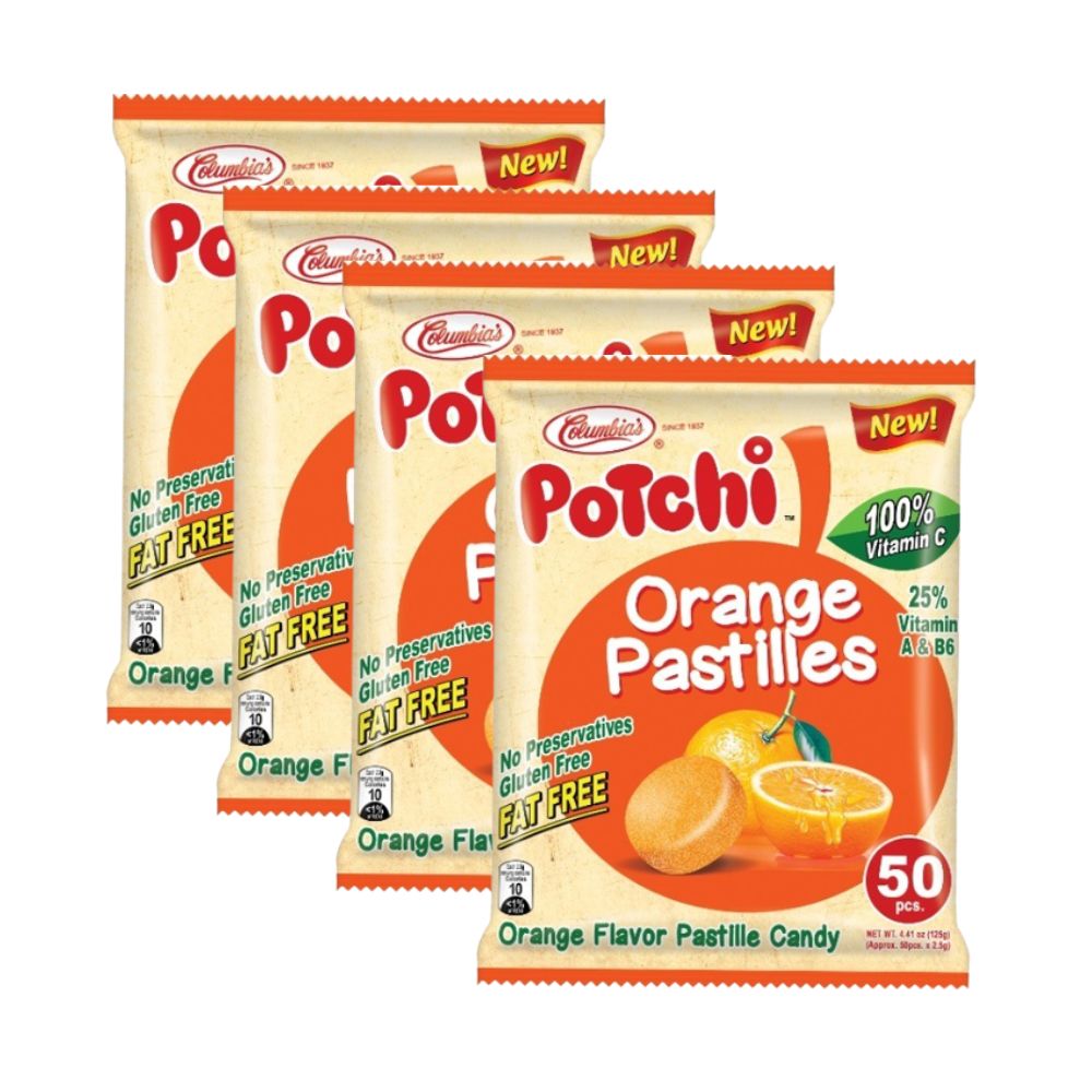 Potchi Pastille Orange 150g - Pack of 4s | Lazada PH