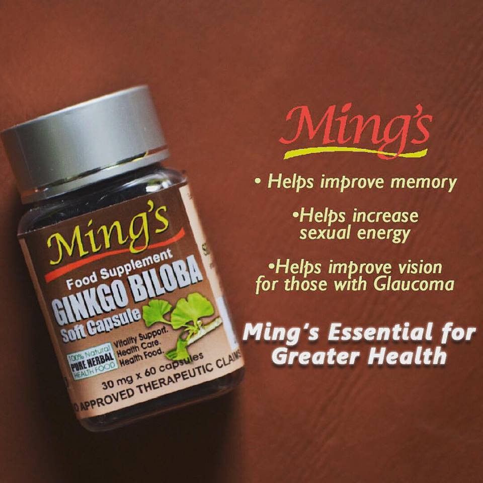 Ming's Gingko Biloba 30mg Softgel Capsules Bottle of 60 | Lazada PH