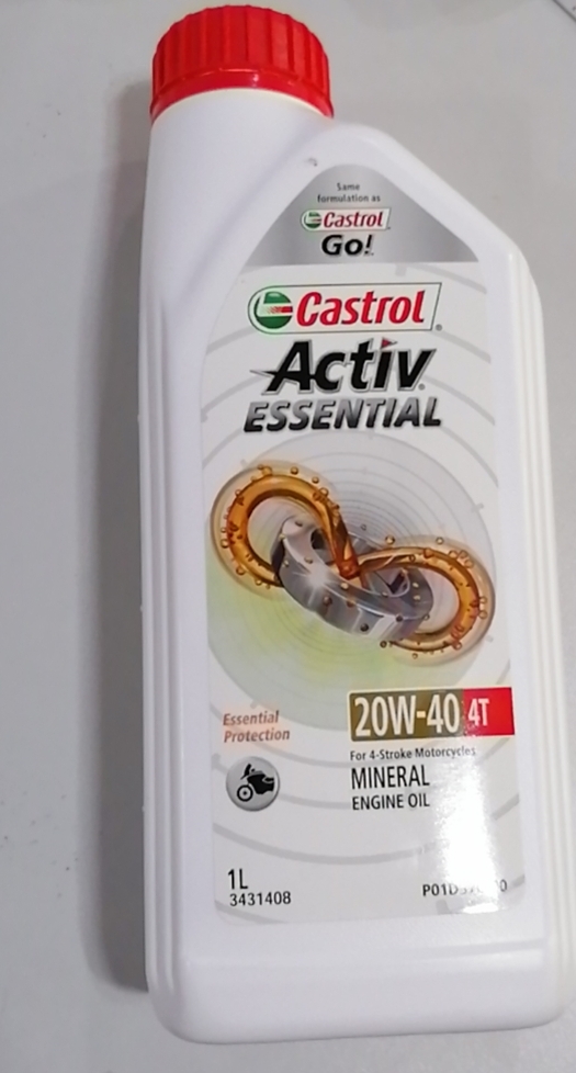 CASTROL 4T 20W-40 ACTIVE ESSEBTIAL ENGINE OIL 800ML/1LT | Lazada PH