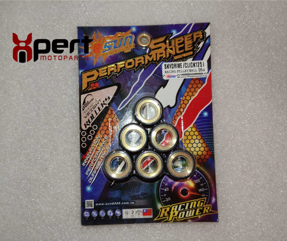 Original Sun Racing Pulley Balls for Skydrive/Click 125i 14g/16g ...