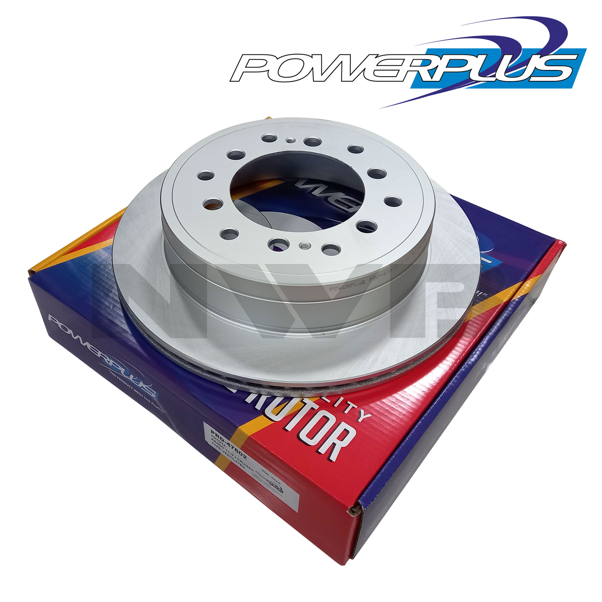 Powerplus Brake Disc Rotor Rear for Toyota Fortuner 2018-2023, Land ...